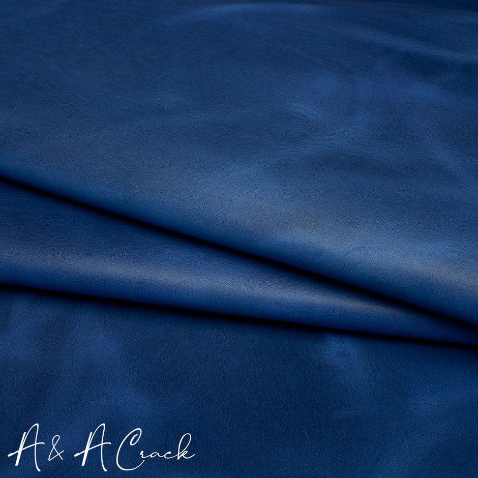 Blue Leather Supplier | Blue Leathers in 100's of Shades – A & A Crack ...