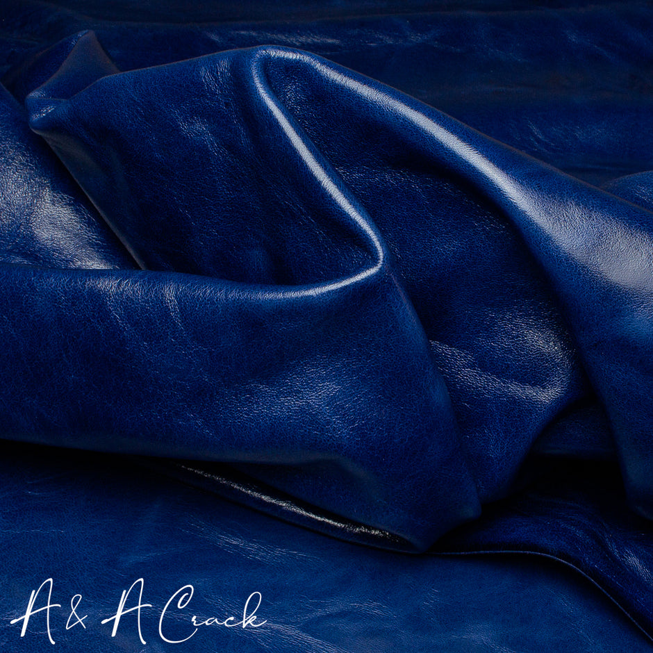 Blue Leather Supplier | Blue Leathers in 100's of Shades – A & A Crack ...