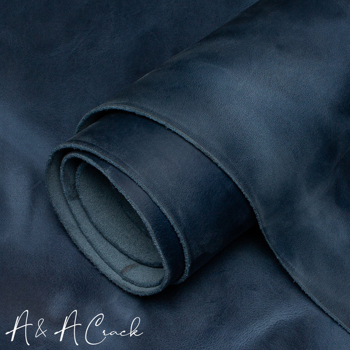 Blue Leather Supplier | Blue Leathers in 100's of Shades – A & A Crack ...